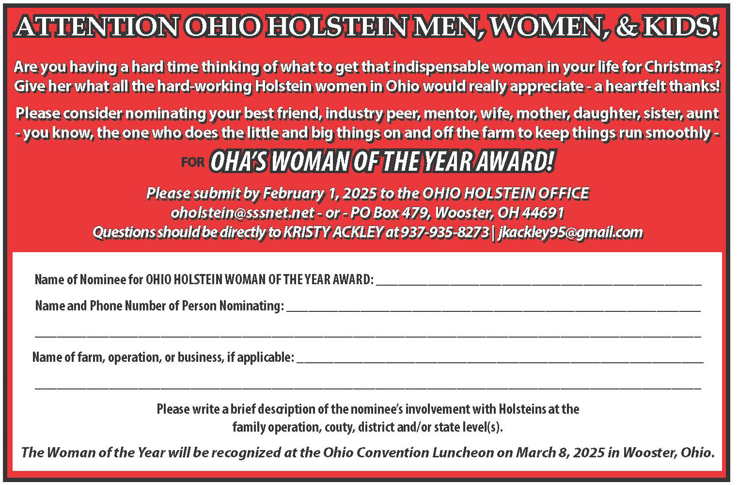 Ohio Holstein Women – Ohio Holstein Association